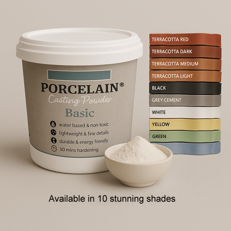 ΣΚΟΝΗ ΠΟΡΣΕΛΑΝΗΣ PORCELAIN®CASTING POWDER TERRACOTTA DARK (4 ...